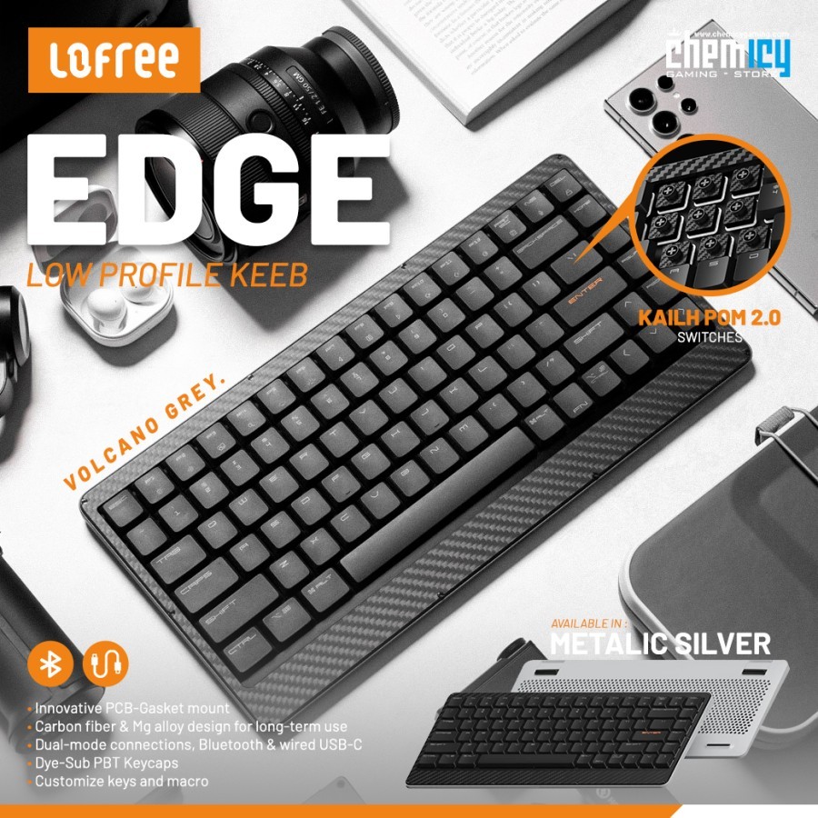Jual Lofree Edge Low Profile Wireless Bluetooth Gaming Keyboard ...