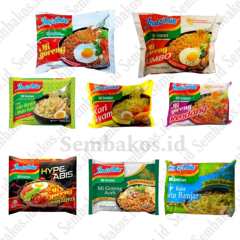 Jual INDOMIE - Mie Instan 8 Varian | Indomie goreng | Indomie kuah ... Jual INDOMIE - Mie Instan 8 Varian | Indomie goreng | Indomie kuah ...