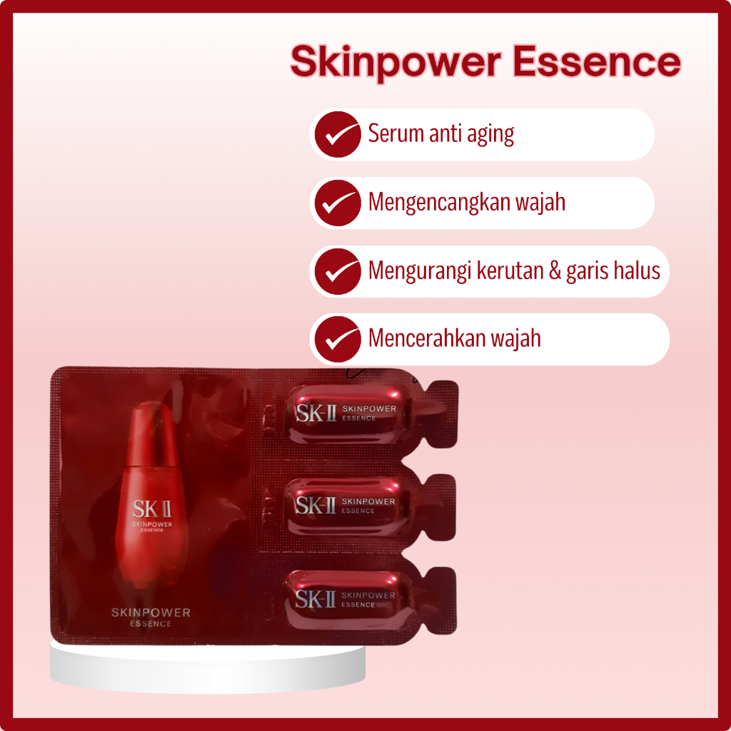 Jual SKII SK-II SK2 Skinpower Essence Sachet Isi 3ml | Shopee Indonesia