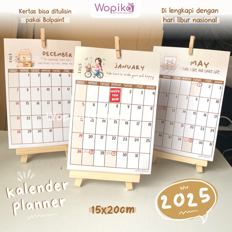 Jual KALENDER 2025 LENGKAP "Kalender Planner, Kalender planning ...