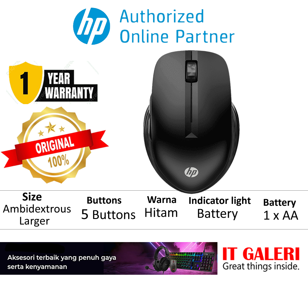 Jual Mouse HP 430 Multi-Device Wireless 3B4Q2AA | Shopee Indonesia