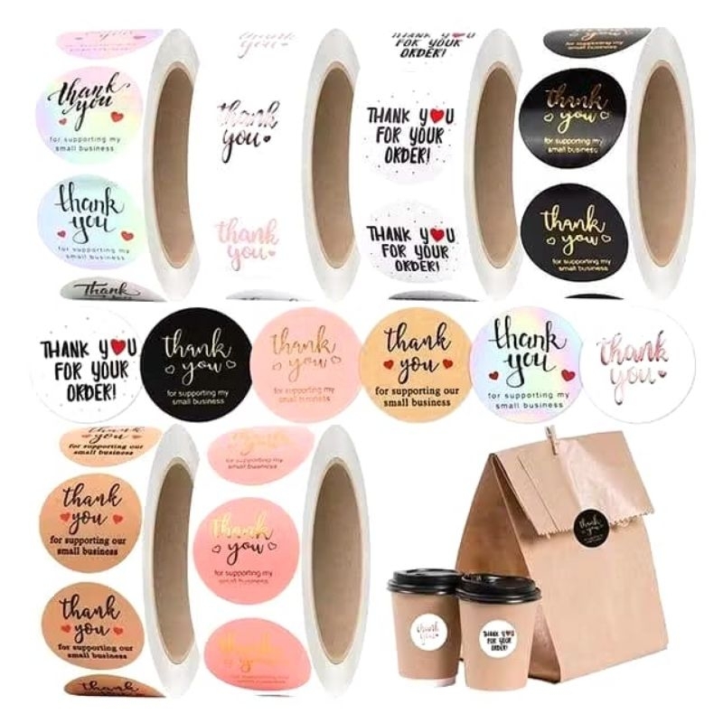 Jual Sticker Label Makanan ISI 100PCS Sticker Hampers Sticker Toples ...