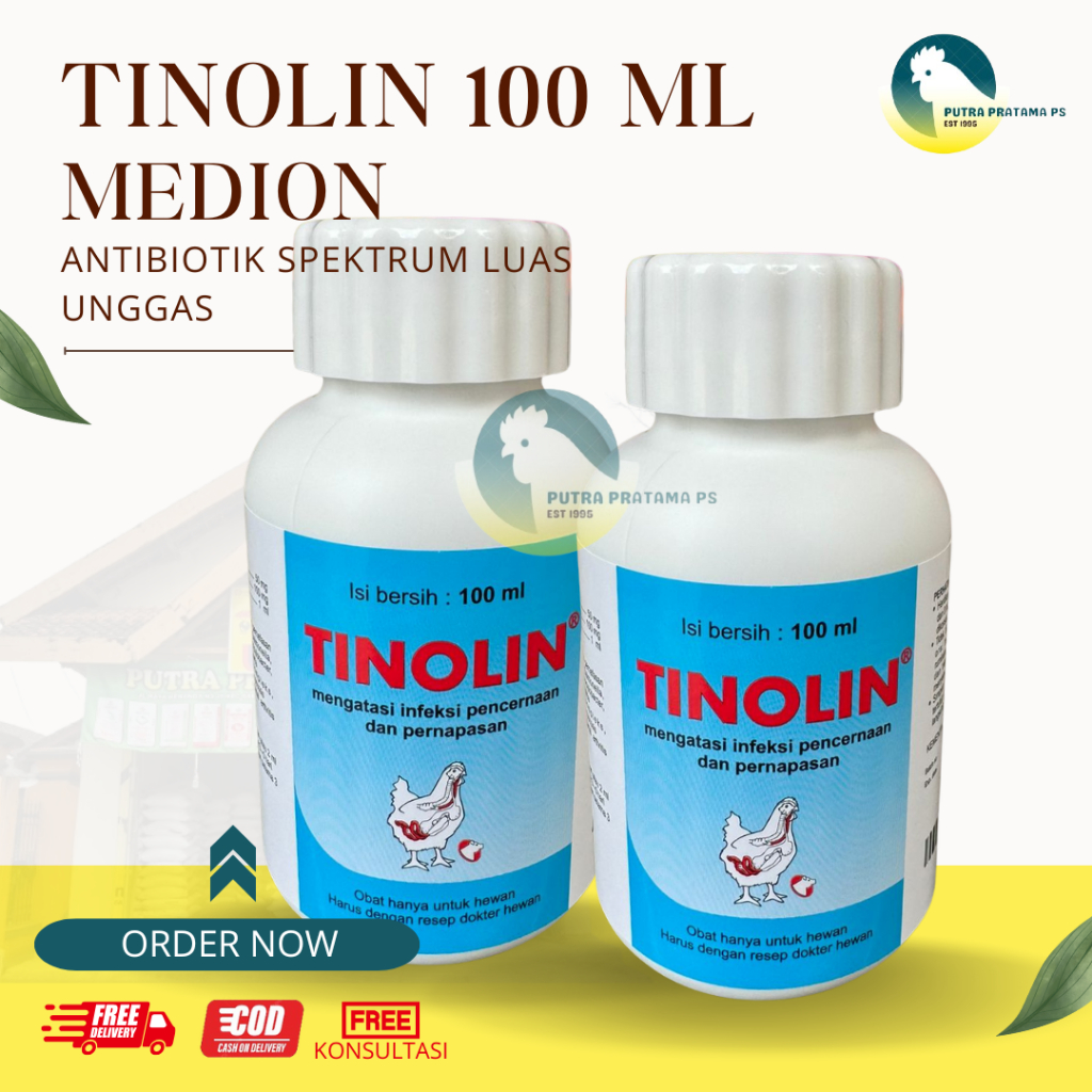 Jual TINOLIN ORAL 100 ML - MEDION - OBAT PERNAFASAN UNGGAS | Shopee ...