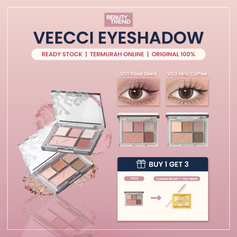 Jual [BPOM ORI] Veecci Eyeshadow Palette Glitter Matte Eye Makeup ...