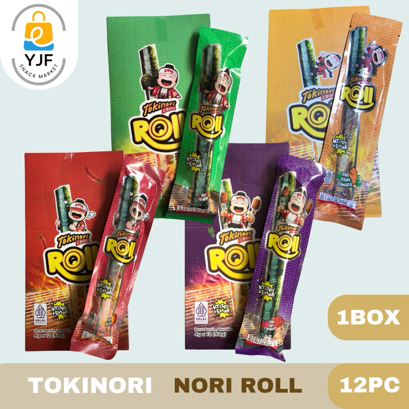 Jual Tokinori Nori Roll BOX / Rumput Laut Roll Krispi / Snack Seaweed ...