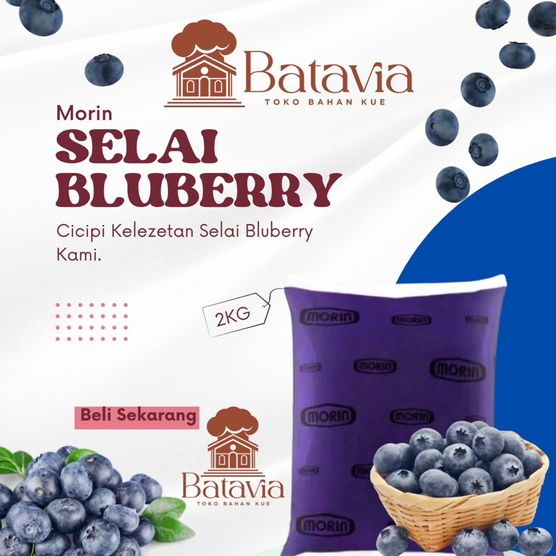 Jual Morin Selai Bluberry 2kg | Selai morin | Blueberry Filling ...