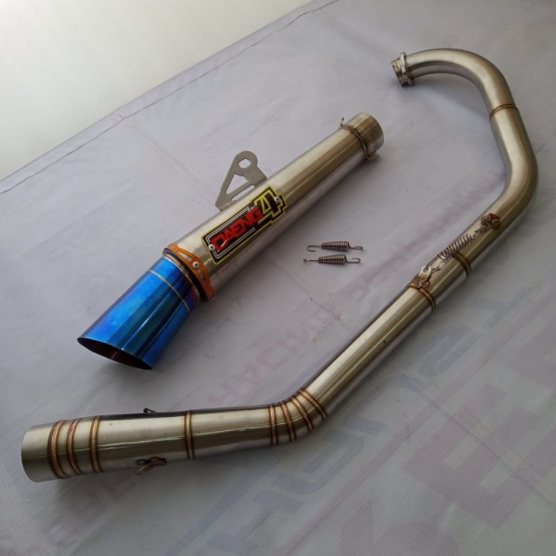 Jual Daeng Sai4 Conical Open Pipe 1set Big Elbow Tmx 125/155 Skygo 125 ...