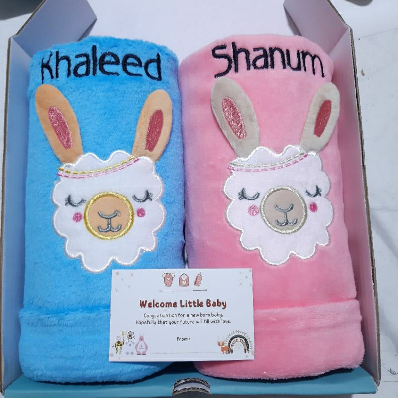 Jual [Bycheryl] HAMPERS KADO BAYI Handuk Lucu Custom Nama/ kado bayi ...