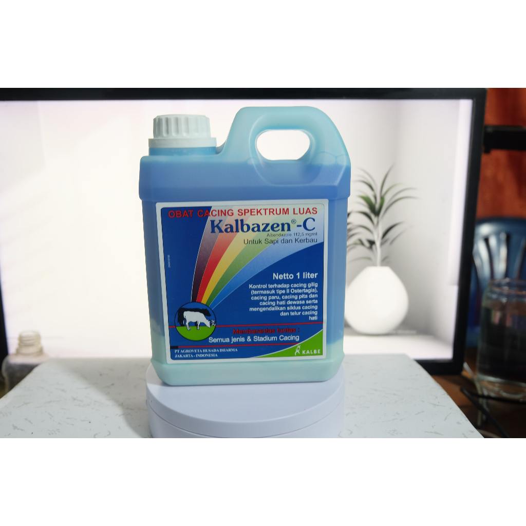 Jual KALBAZEN-C 1 liter - Obat cacing berspektrum luas untuk Sapi dan ...