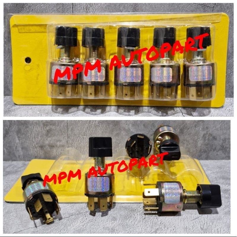 Jual saklar putar switch ac mobil universal pasangan 5 kaki bulat ...