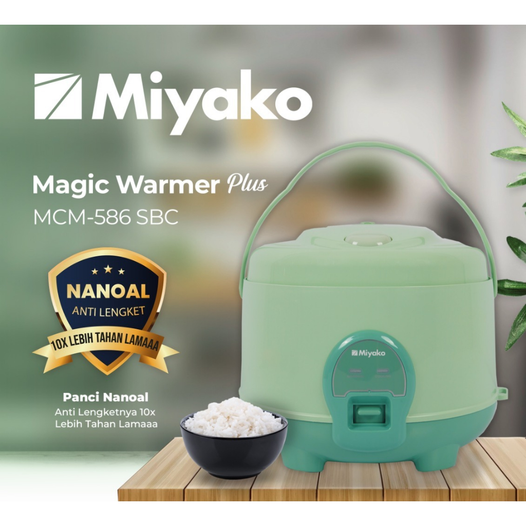 Jual Magic Com Miyako MCM586SBC Nanoal - Rice Cooker 1.8 Liter - Magic ...