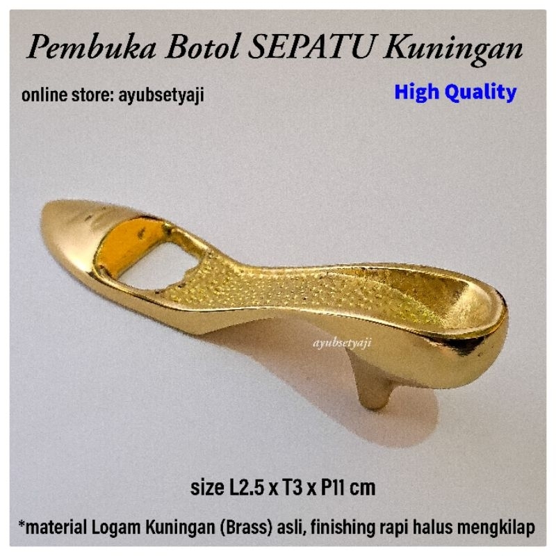 Jual Souvenir SEPATU KUNINGAN Pembuka Tutup Kaleng Dekorasi Sepatu ...