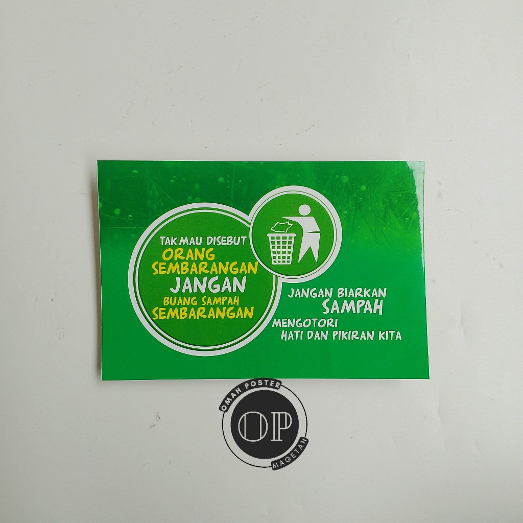 Jual Stiker Jangan Buang Sampah Sembarangan - Buanglah Sampah Pada ...