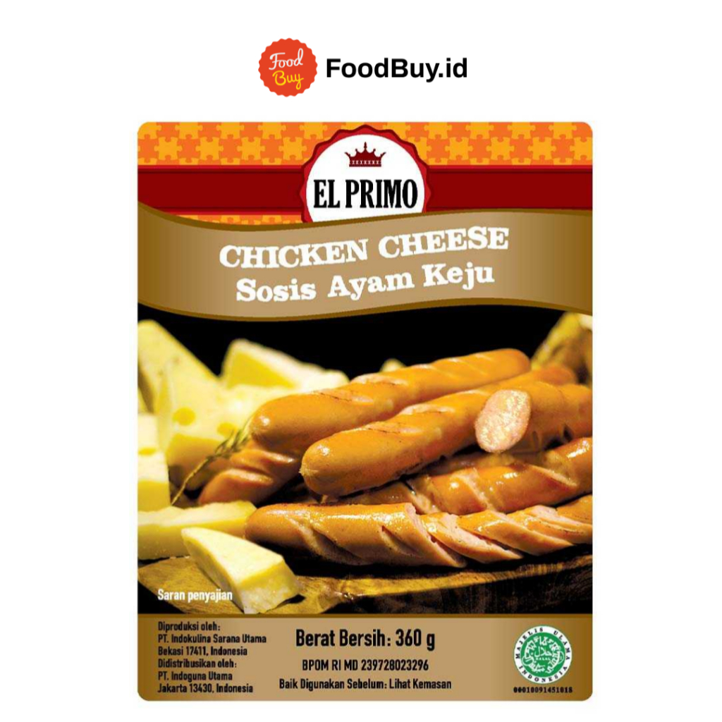 Jual Sosis El Primo Chicken Cheese Sausage 360 gr | Shopee Indonesia