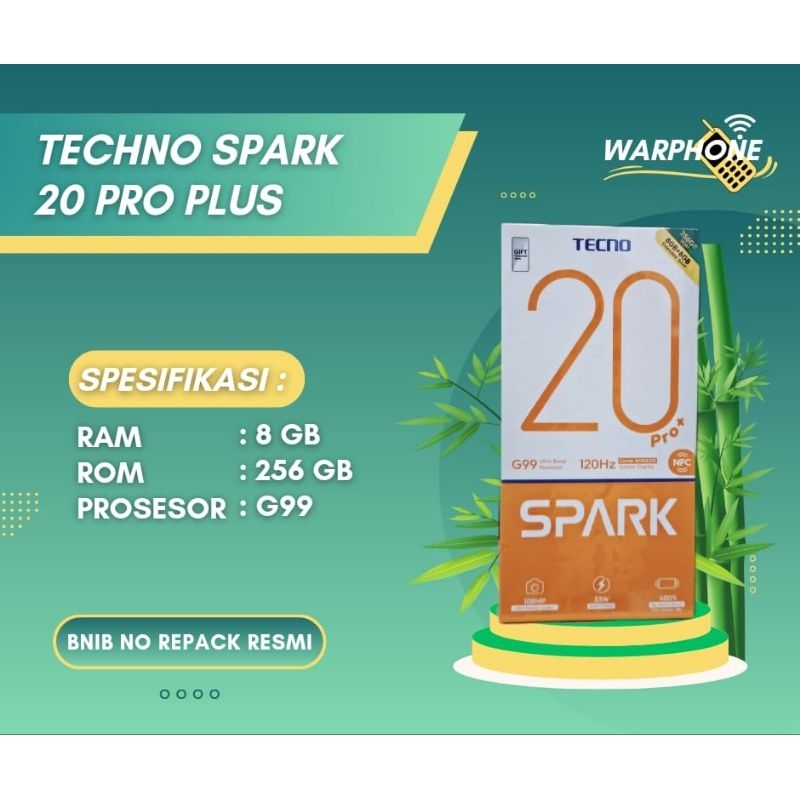 Jual Techno Spark 20 Pro Plus New BNIB Garansi Resmi | Shopee Indonesia
