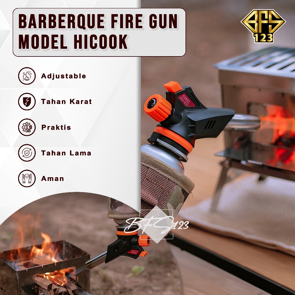 Jual Barberque Fire GUN Fitur Pengatur Besar Kecil Api Camping Cooking ...