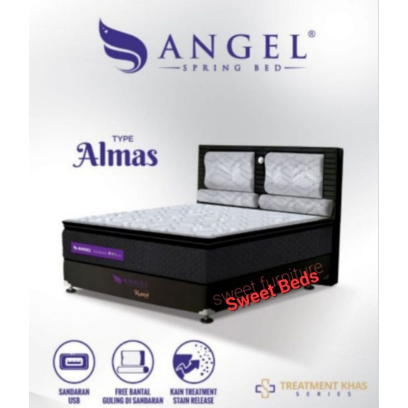 Jual kasur springbed angel almas ukuran 180x200 cm | Shopee Indonesia