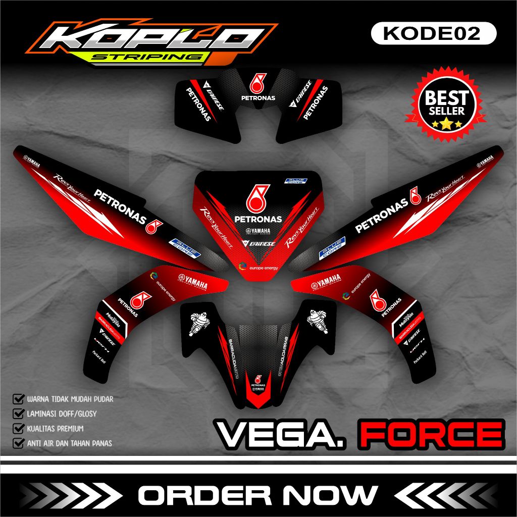 Jual Stiker Sticker Striping Decal Full Body Motor Yamaha VEGA FORCE ...