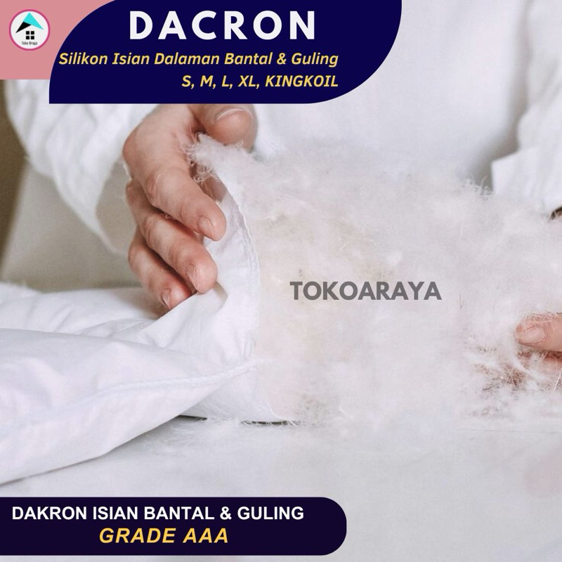 Jual DACRON DAKRON SILIKON [ DAKRON ] Isian Dalaman Bantal dan Guling ...