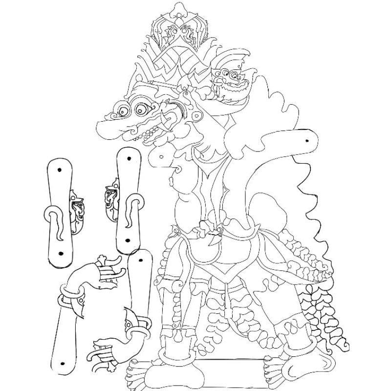 Jual Blak wayang Buto barong standar | Shopee Indonesia