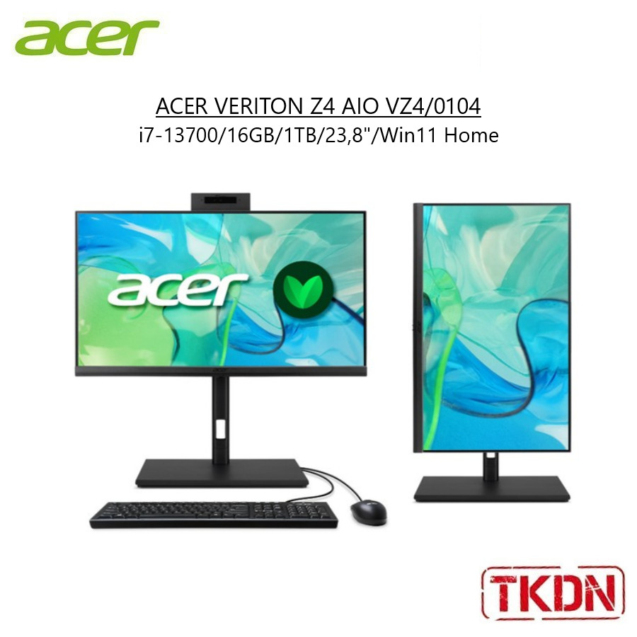 Jual ACER VERITON Z4 AIO VZ4/00104 - i7-13700/16GB/1TB/23,8"/Win11 Home - TKDN PC Desktop ...