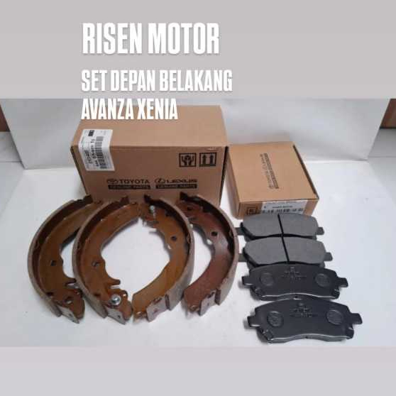Jual BRAKE PAD BRAKE SHOE AVANZA XENIA LOGO KAMPAS REM SET DEPAN BELAKANG AVANZA XENIA LOGO ...