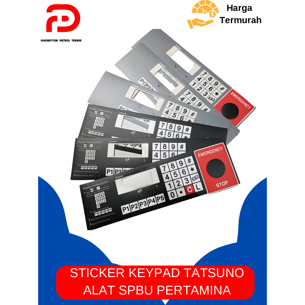 Jual Sticker keypad tatsuno alat Digitalisasi SPBU PERTAMINA | Shopee ...