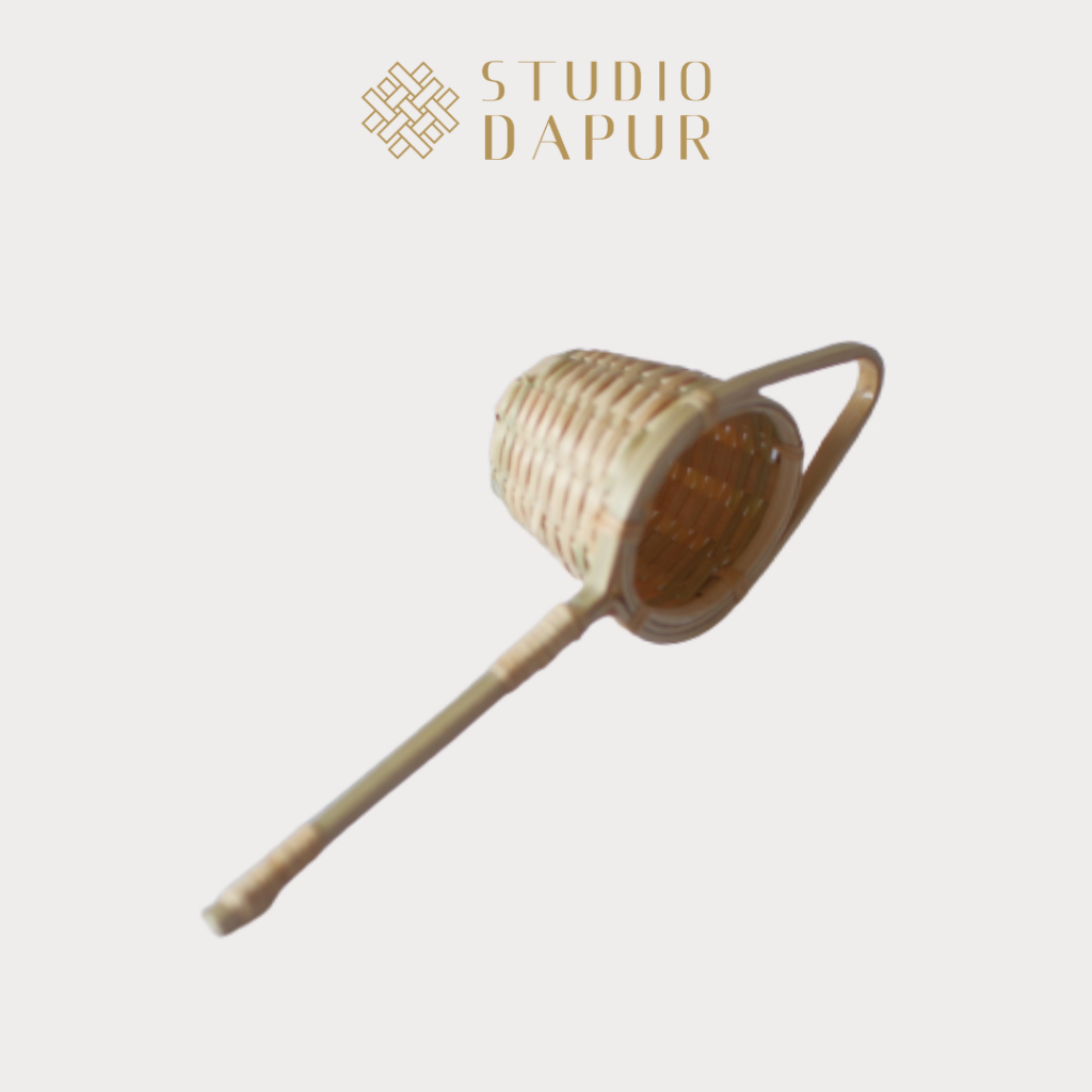 Jual Studio Dapur Saringan Teh Anyaman Kulit Bambu Bamboo Skin Tea Strainer Small | Shopee Indonesia