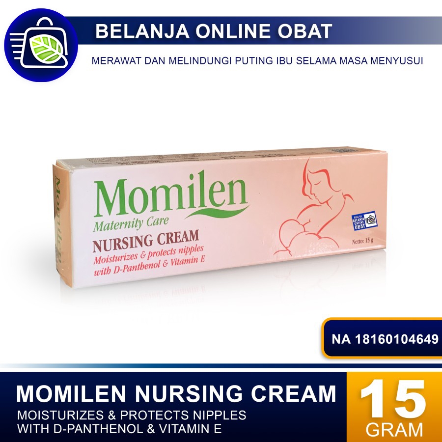Jual MOMILEN NURSING CREAM 15 GR // Melindungi dan Melembabkan Puting ...