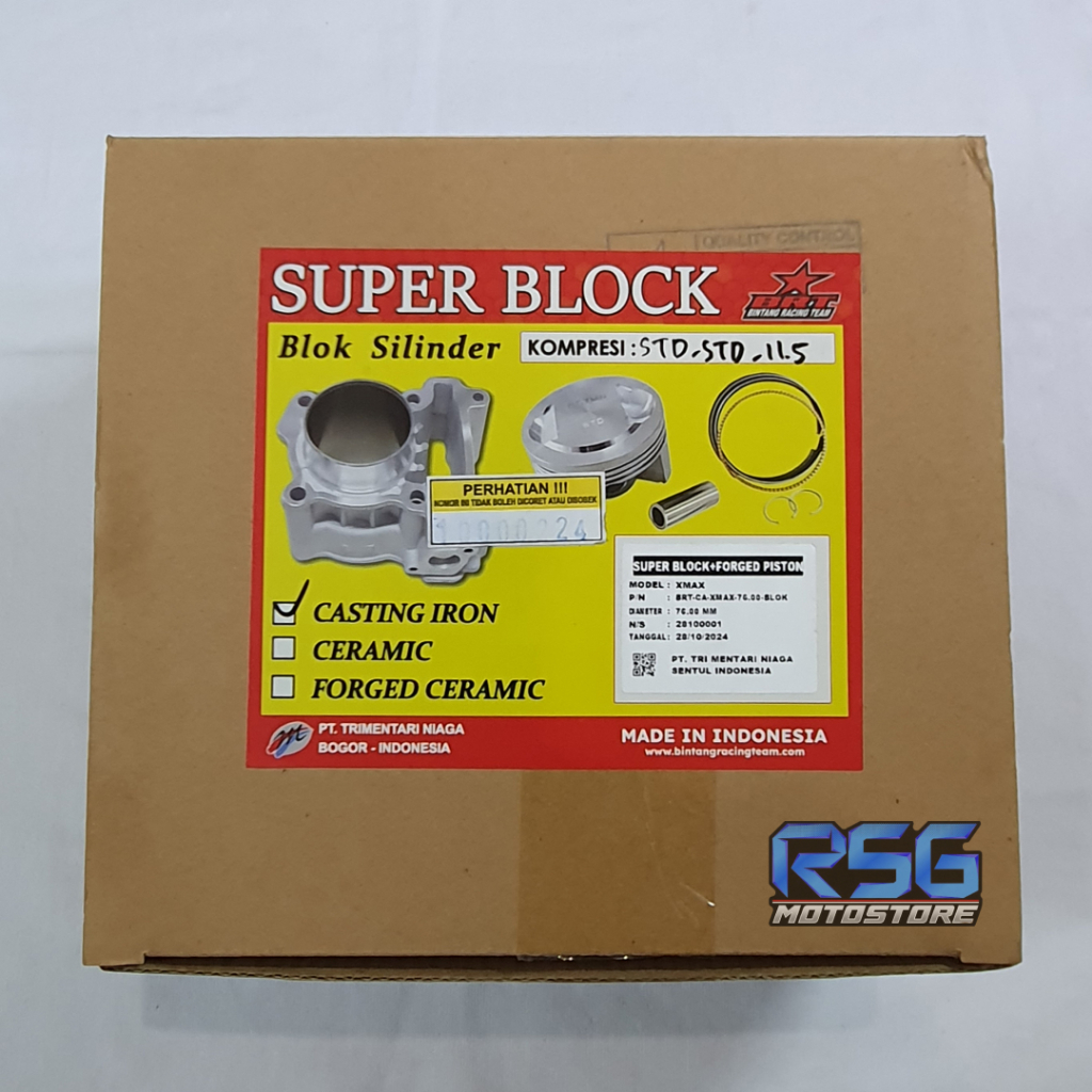 Jual BLOK CAST IRON & FORGED PISTON BRT XMAX 250 300 OLD NEW 76.00 | Shopee Indonesia