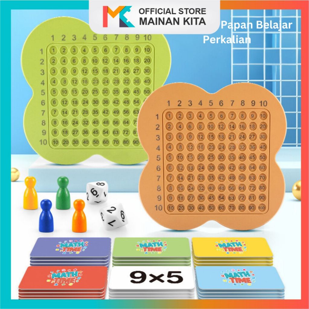 Jual MK320 Multiplication Board Game - Mainan Belajar Matematika Anak ...