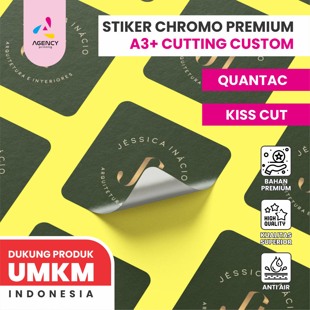 Jual Cetak Stiker Chromo A3+ PREMIUM Custom /Label Kemasan / Logo ...