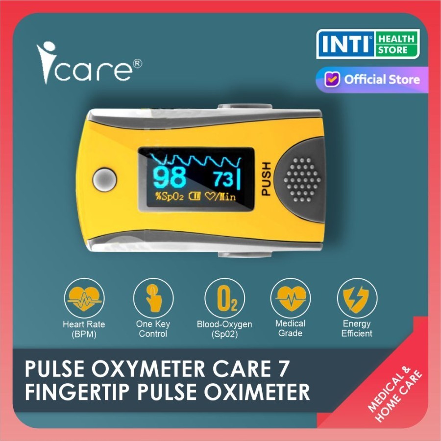 Jual ICARE | Pulse Oxymeter | Saturasi Oksigen | Fingertip Pulse ...
