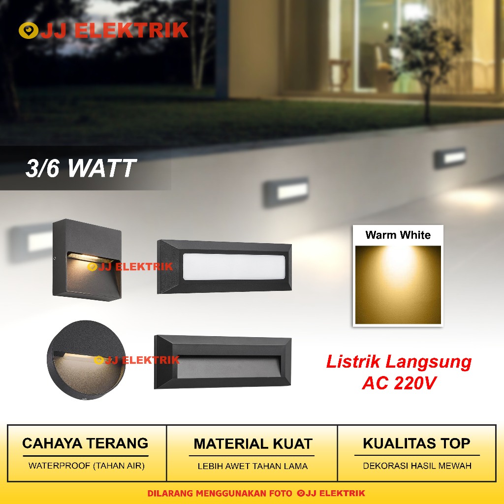 Jual Lampu LED Tempel Tangga Outdoor Indoor - Anti Air, Terang, Hemat ...