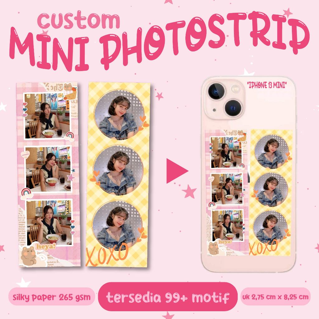 Jual [BISA COD] MINI PHOTOSTRIP CUSTOM | FREEBIES HIASAN HP PHOTOBOX ...