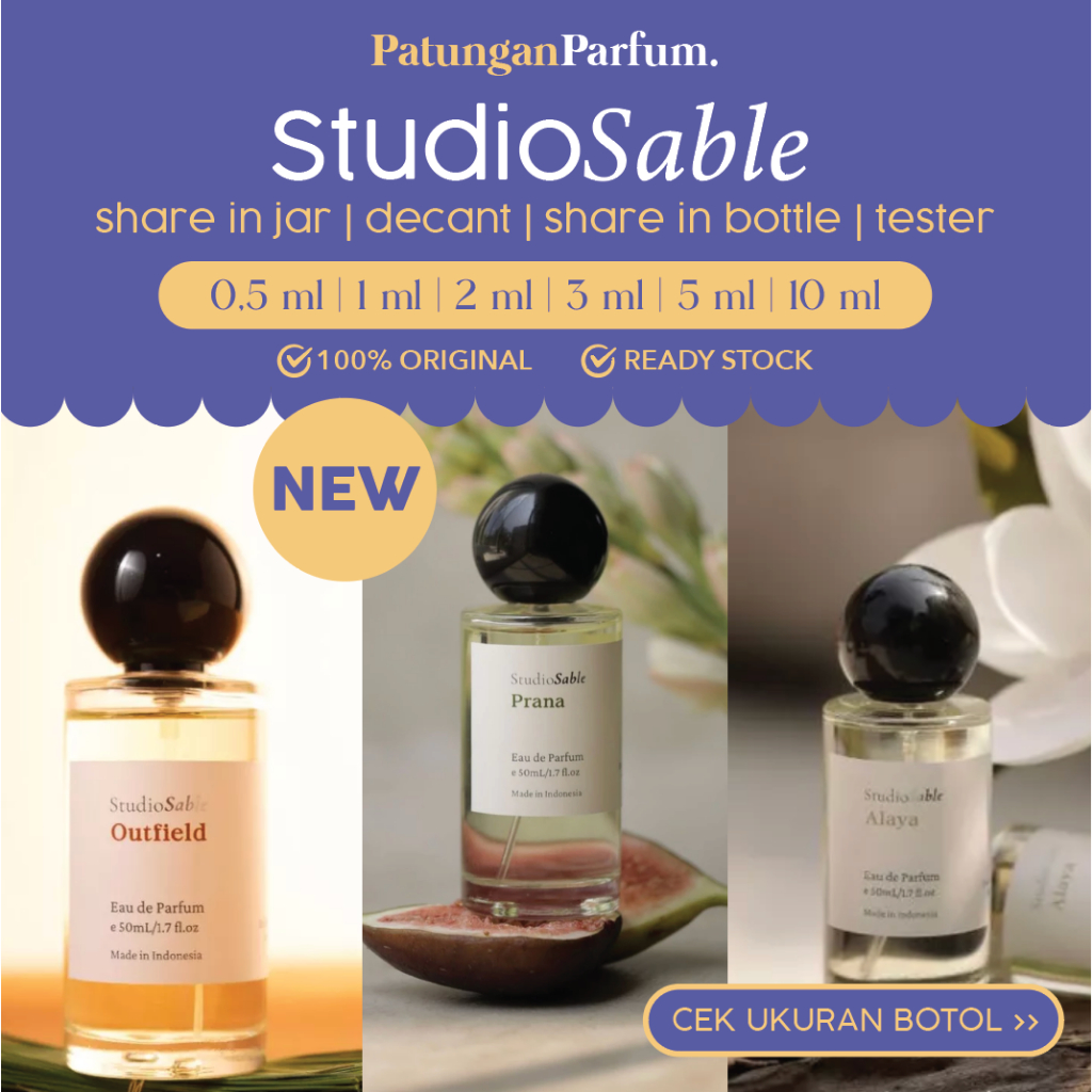 Jual Decant Studio Sable - Outfield Prana Alaya Ikebana Rainshower ...