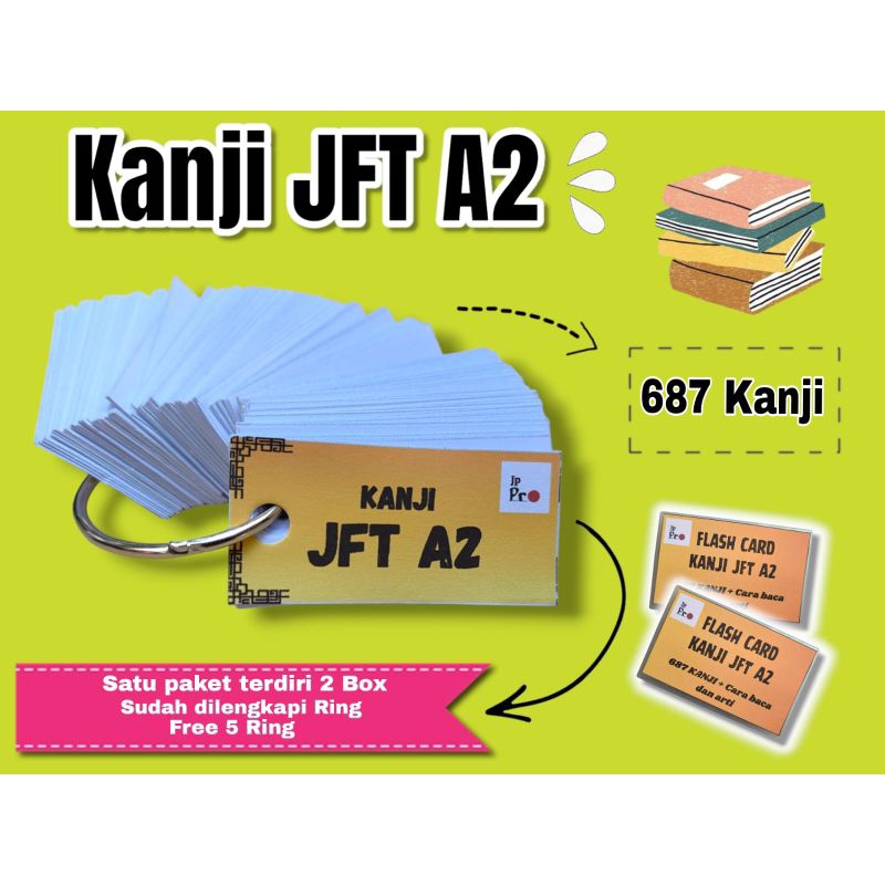 Jual (687 Kanji) KANJI JFT A2 BAHASA JEPANG. KANJI JFT BASIC A2. KANJI N4 BAHASA JEPANG | Shopee ...