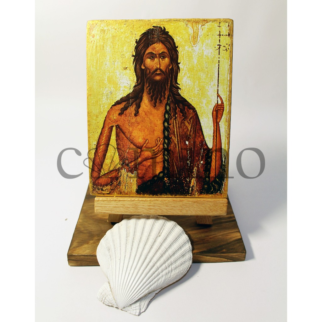 Jual Ikon Yohanes Pembaptis | John Baptist Nabi Prophet Mural Kayu Asli ...
