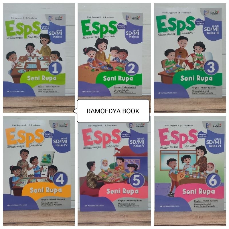 Jual Buku Original ESPS Seni Rupa SD/MI kelas 1,2,3,4,5,6 Kurikulum Merdeka Erlangga | Shopee ...