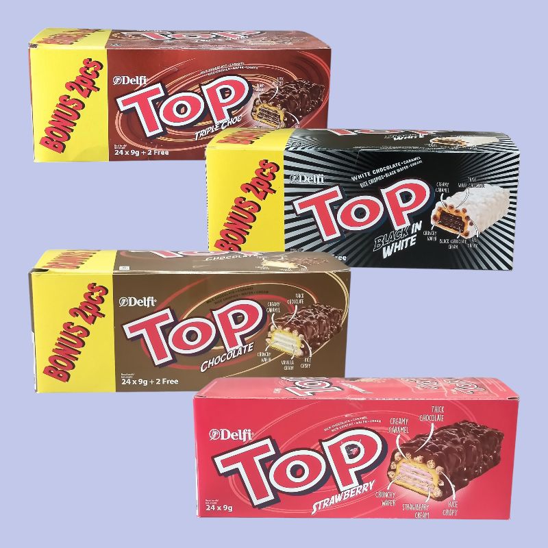 Jual Delfi TOP Chocolate, Triple Choc, Black in White, & Strawberry ...
