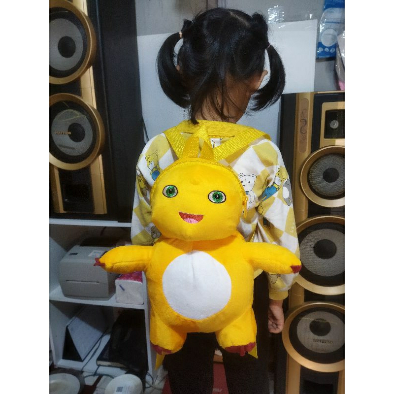 Jual TAS BONEKA NAILONG DINO KUNING TAS GENDONG NAILONG | Shopee Indonesia