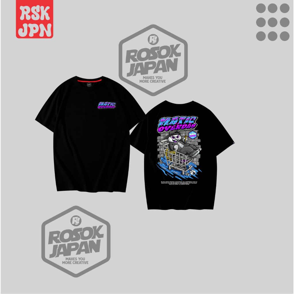 Jual Baju Kaos ROSOK Japan RSK JPN 68 Lengan Pendek Motif matic overday ...