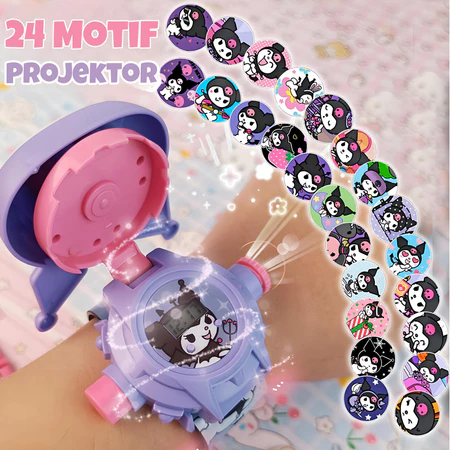 Jual Jam Tangan Anak Laser Proyektor (LED) Kepala Jumbo Karakter SANRIO ...