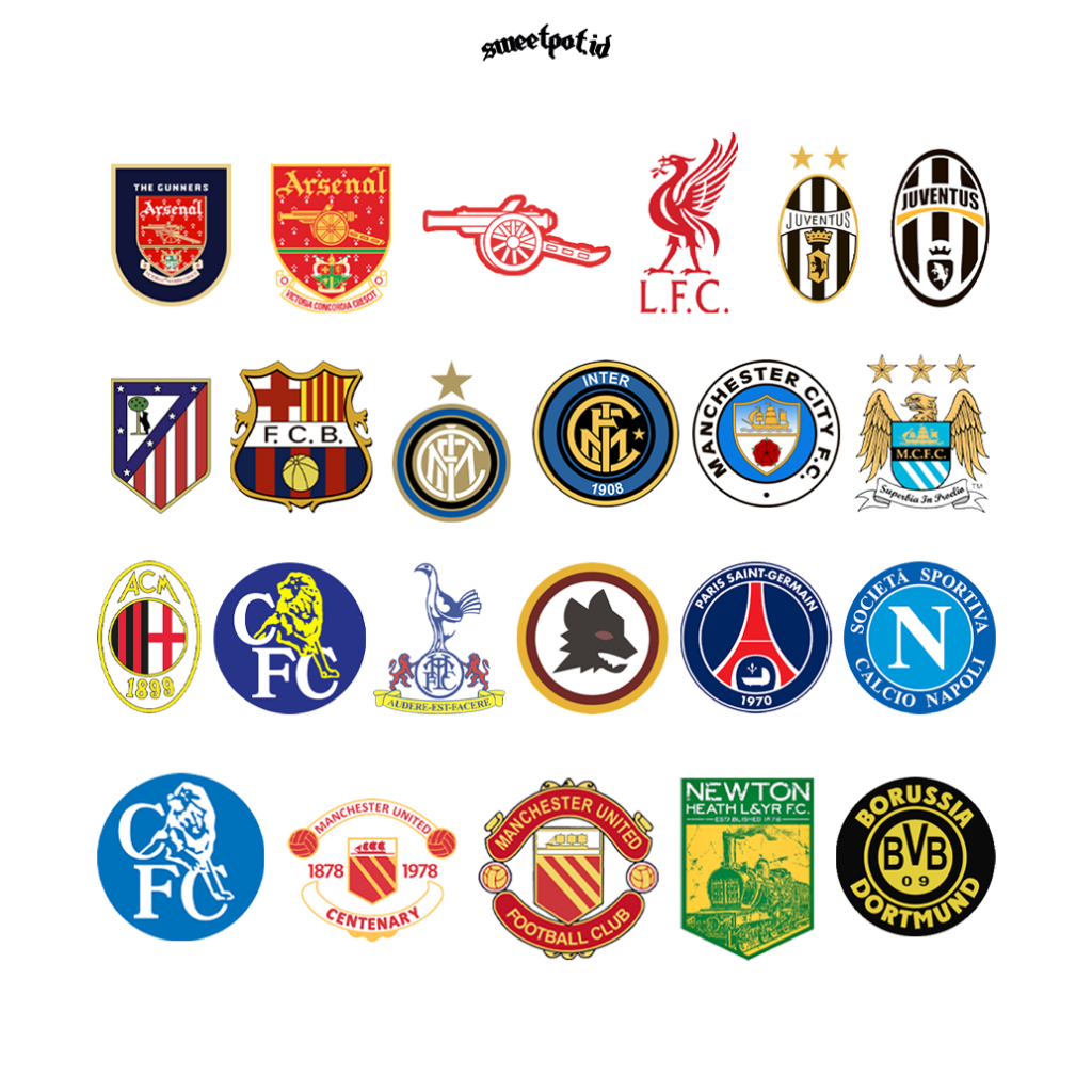 Jual STICKER LOGO SEPAKBOLA RETRO / FOOTBALL EDITION / STICKER / STIKER ...