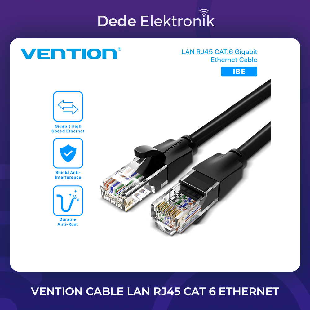 Jual Vention Kabel LAN RJ45 Cat6 UTP Network Patch Cable Gigabit ...
