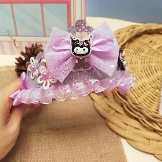 Jual bando anak mahkota princess / sanrio - bando mahkota plus renda ...