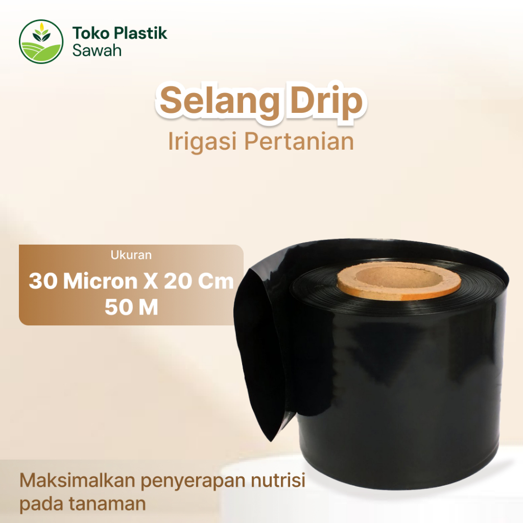 Jual Selang Drip 30 micron 4 dim 50 meter - Diameter 20cm setara dengan 4 inch - Hitam | Shopee ...