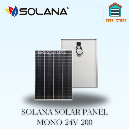 Jual SOLANA MONOCRYSTALLINE SOLAR PANEL - MONO-24V-200WATT 200WP SNI ...