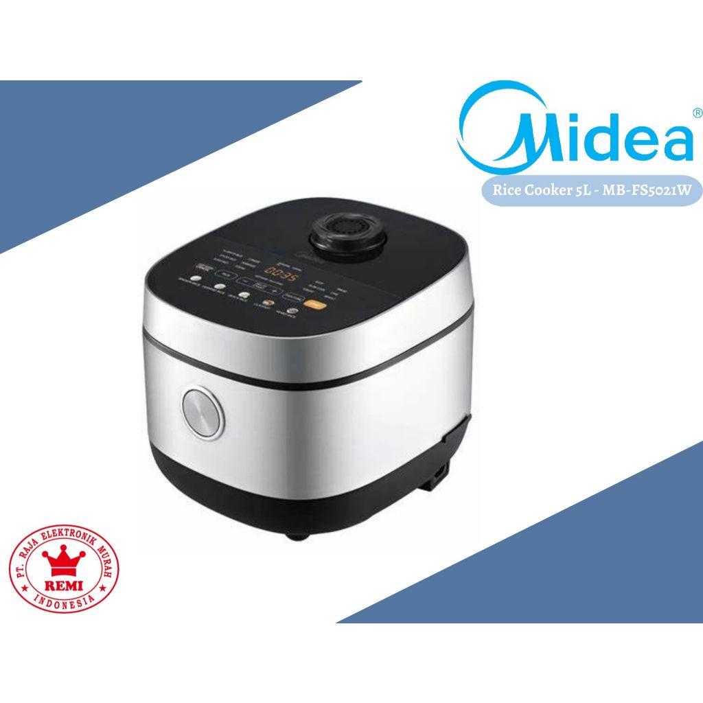 Jual MIDEA Digital Rice Cooker 5L - MB-FS5021W - Non Stick Coating ...