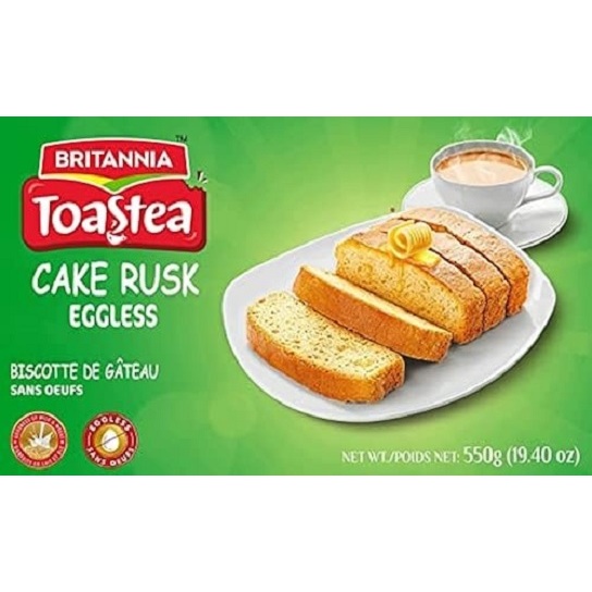 Jual BRITANNIA TOASTEA CAKE RUSK EGGLESS 550G / Roti Tanpa Telur ...